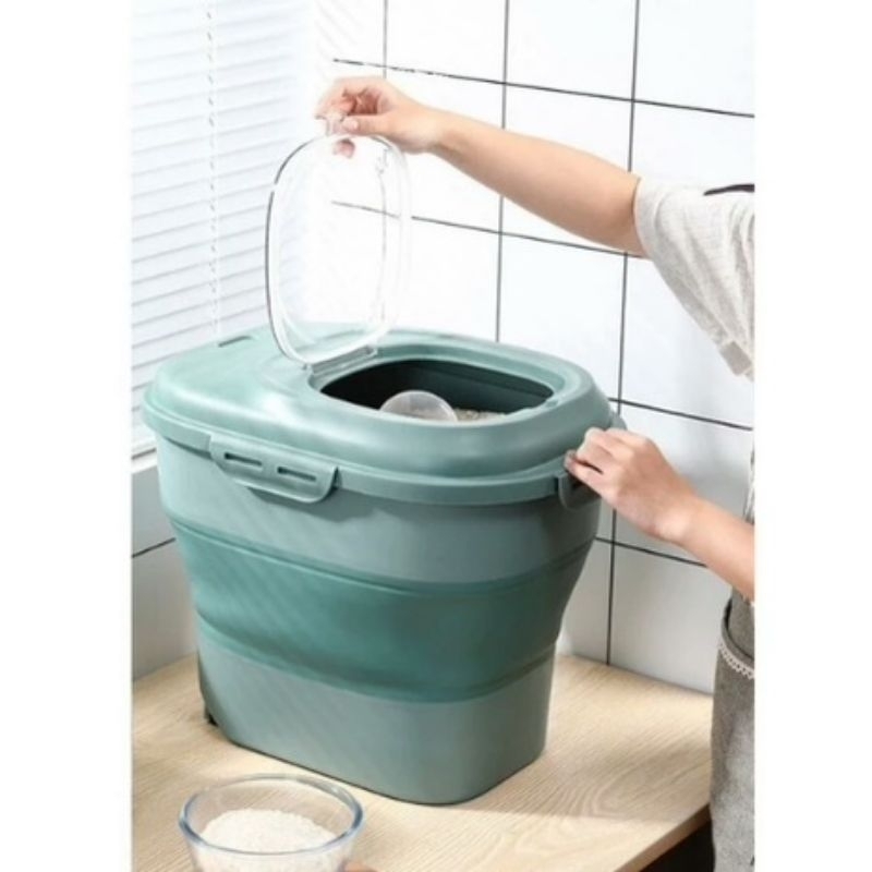 Jual CONTAINER BERAS VIRAL LIPAT / BOX WADAH TEMPAT PENYIMPANAN BERAS ...