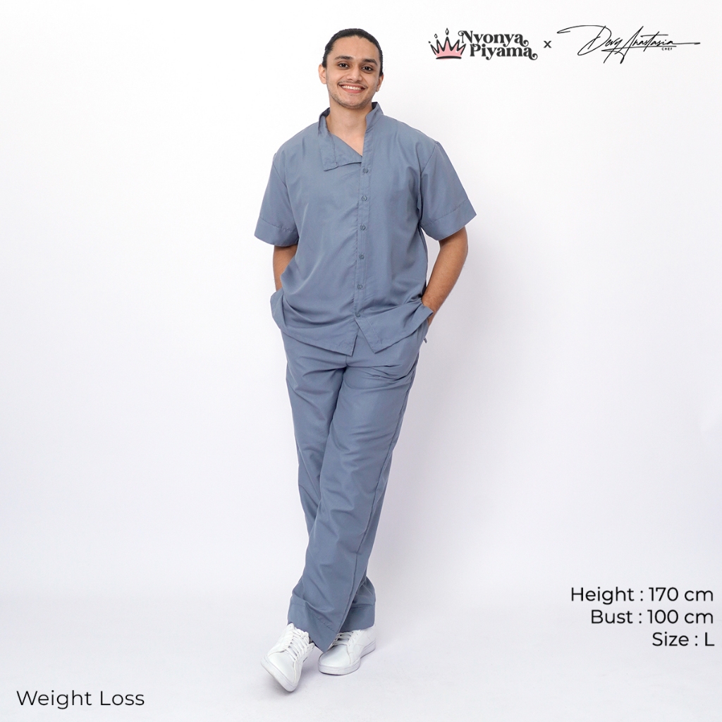 Jual Chef Pajamas Nyonya Piyama X Devy Anastasia Couple Set Baju ok ...