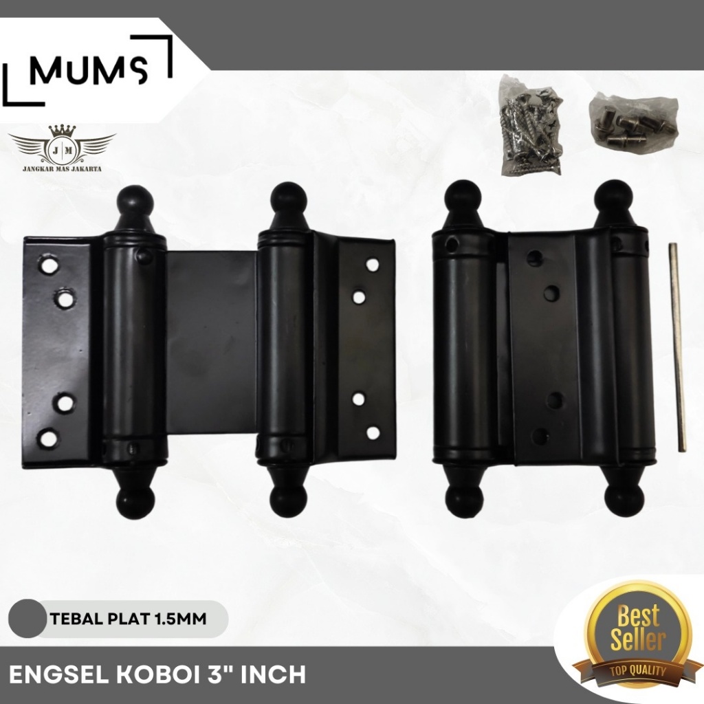 Jual JKM engsel koboi koboy BOLAK BALIK pintu dua arah perveer 3 inch ...