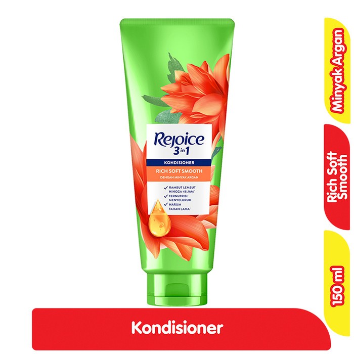 Jual Rejoice Conditioner Rich Soft Smooth 150 ml | Shopee Indonesia