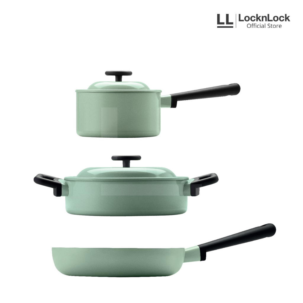 Jual LocknLock Decore Collection Mint Series Wajan Induksi | Shopee ...