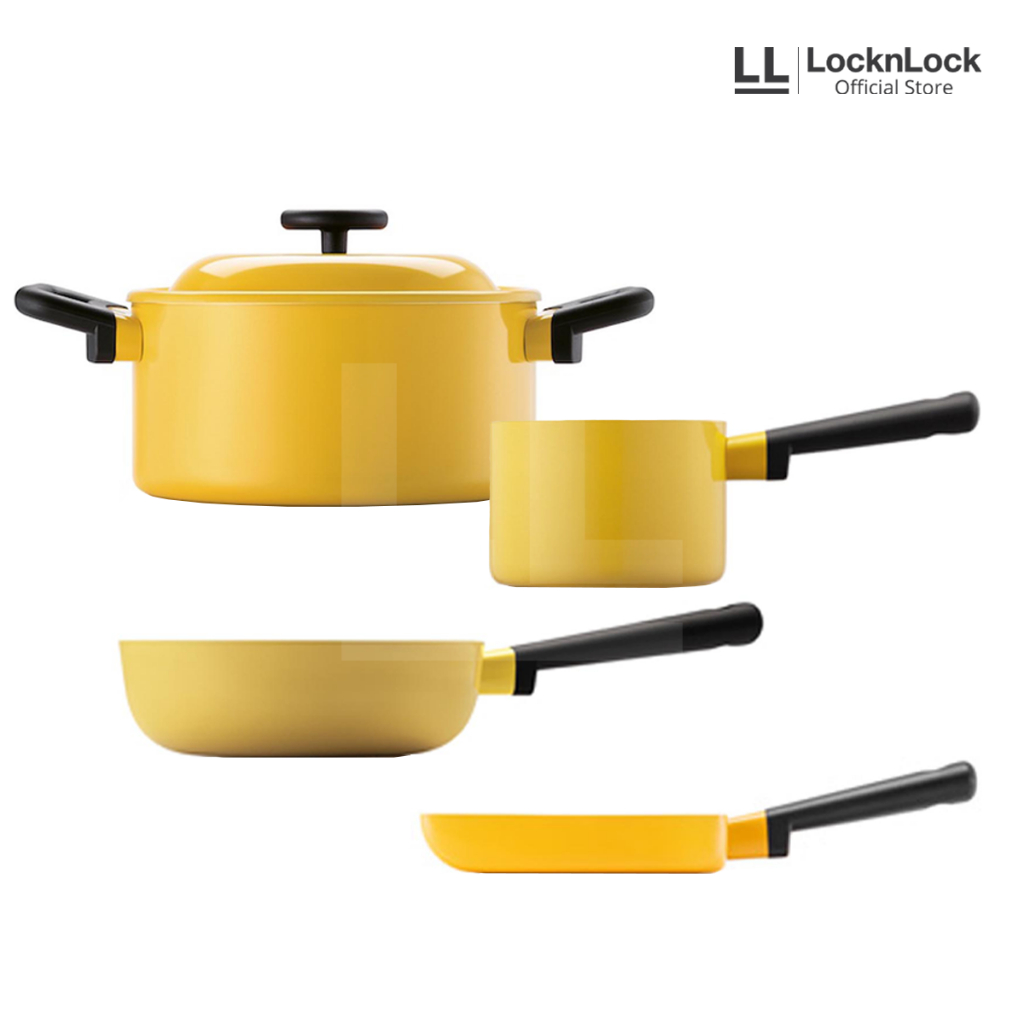 Jual LocknLock Decore Collection Vintage Yellow Series Wajan Induksi ...