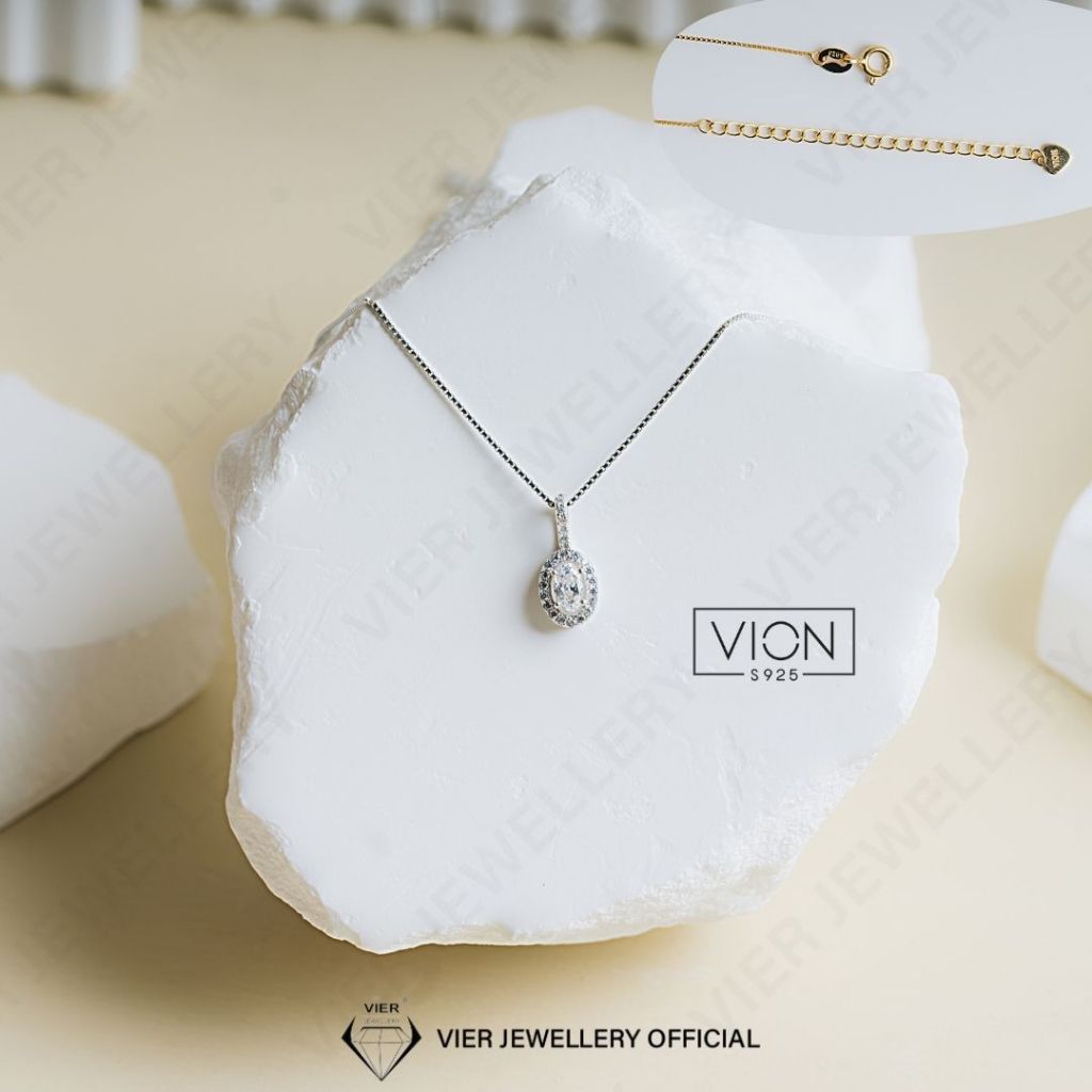 Jual Vion S925 Necklace 16051 Kalung Perak Wanita Kalung Silver 925 ...
