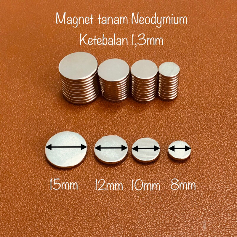 Jual magnet tanam neodymium per 12pcs / magnet tanam tas dompet dll ...