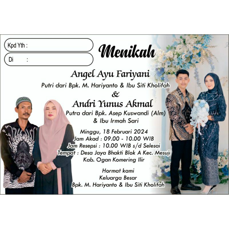 Jual undangan mini / undangan kopi / undangan besek / undangan sabun ...