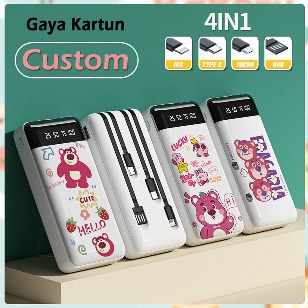 Jual Mivok Barbie Murah Powerbank 20000 mh mah Power Bank Fast Charging ...