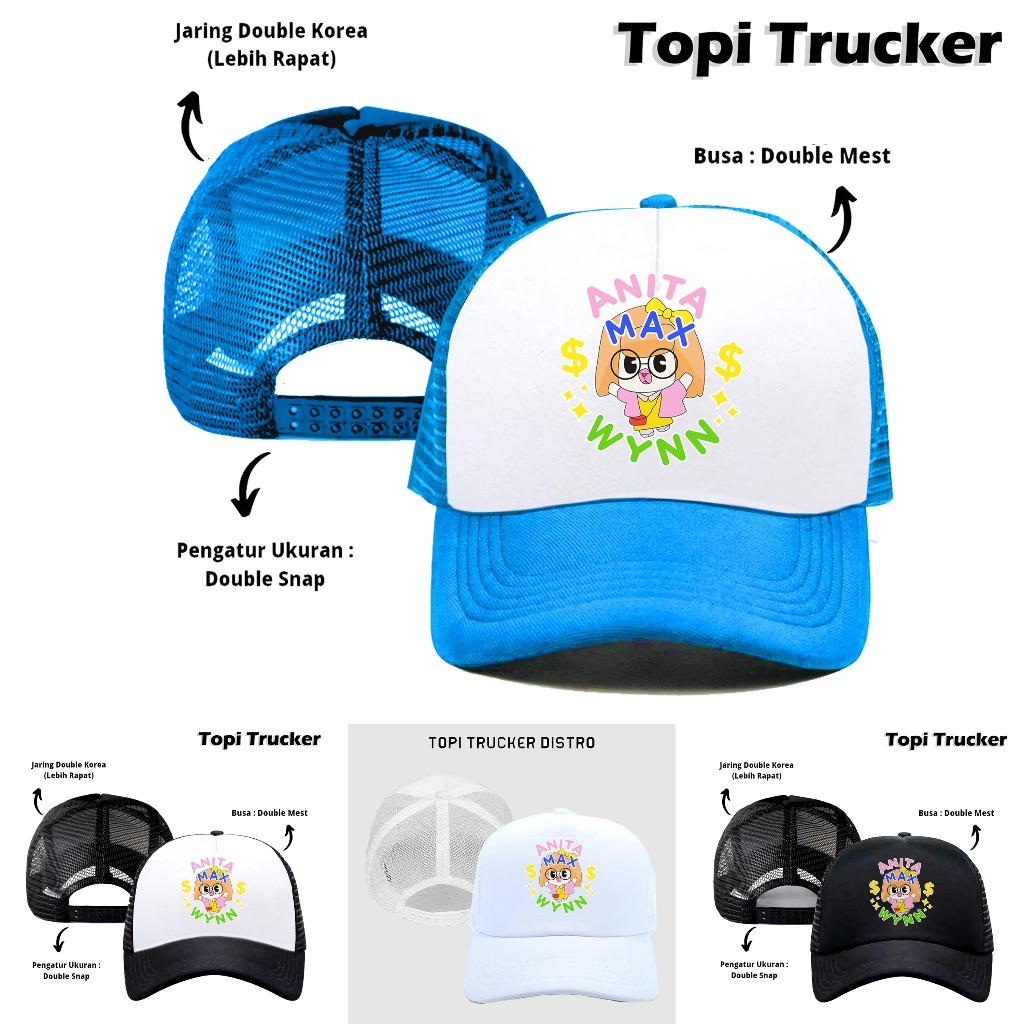 Jual Topi Trucker Jaring Logo Anita Max Wynn Drake Raper Topi I NEED ...