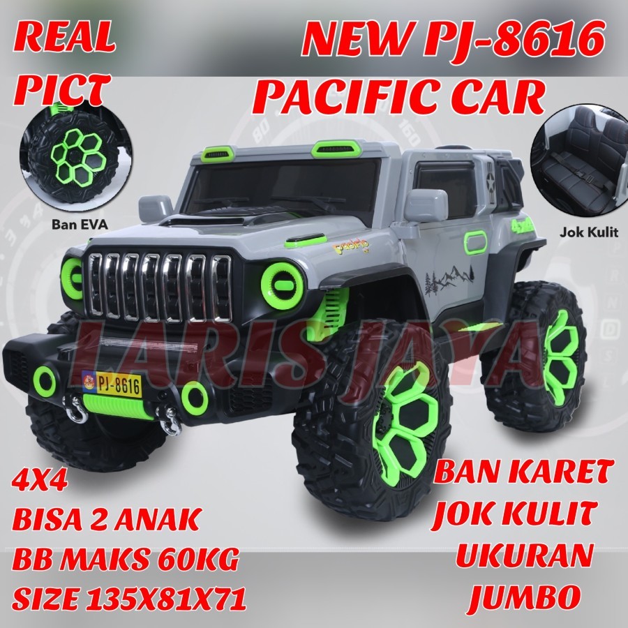 Jual Mobilan aki jeep offroad 4x4 super besar ban karet , mobil mainan ...