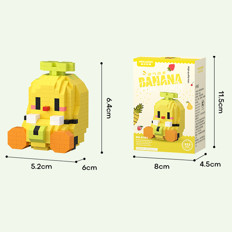 Jual XiNZ Mini Bricks Toys Fruit Buah Building Block Nano 3D Mainan ...