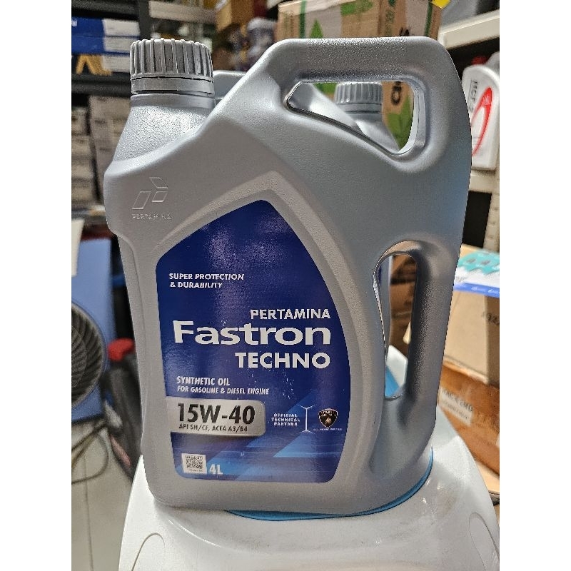 Jual OLI FASTRON TECHNO 15W 40 API SN / CF ACEA A3 / B4 4 liter | Shopee Indonesia