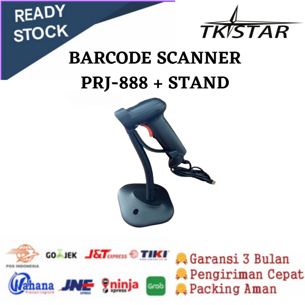 Jual BARCODE SCANNER PRJ 888 PRJ-888 WIRELESS 2D 1D + STAND QR CODE ...