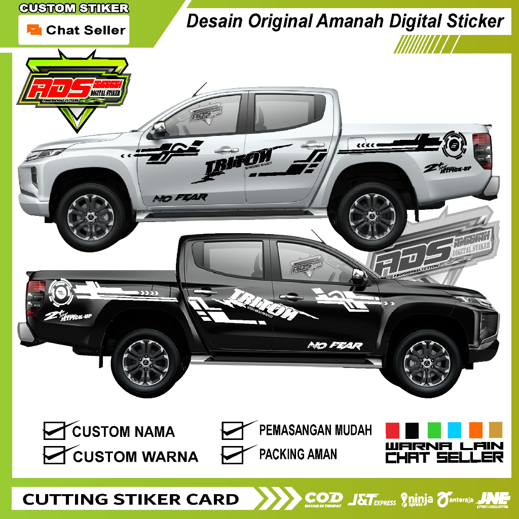 Jual STIKER STICKER MOBIL OFF ROAD RANGER HILUX D-MAX TRITON MOUNTAIN ...