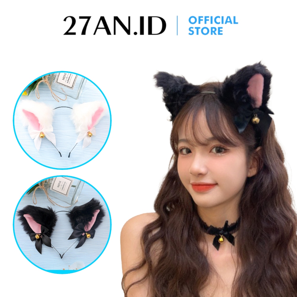 Jual ( 27AN.ID ) Bando model Telinga Kucing H579 Bando Bell kucing ...