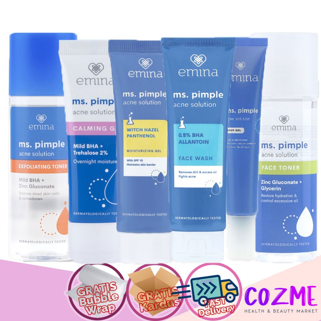 Jual EMINA Ms. Pimple Acne Solution Series | Shopee Indonesia