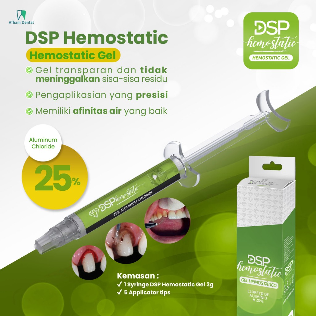 Jual AFHAM DENTAL DSP HEMOSTATIC AGENT / HEMOSTATIC GEL 25% | Shopee ...