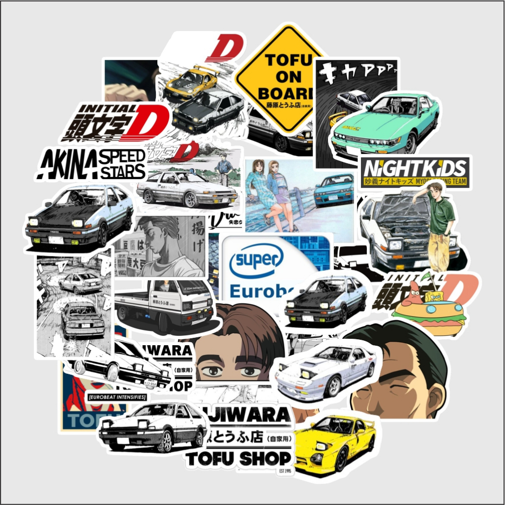 Jual Sticker Tempel "Sticker Pack Initial D 40pcs" | Shopee Indonesia