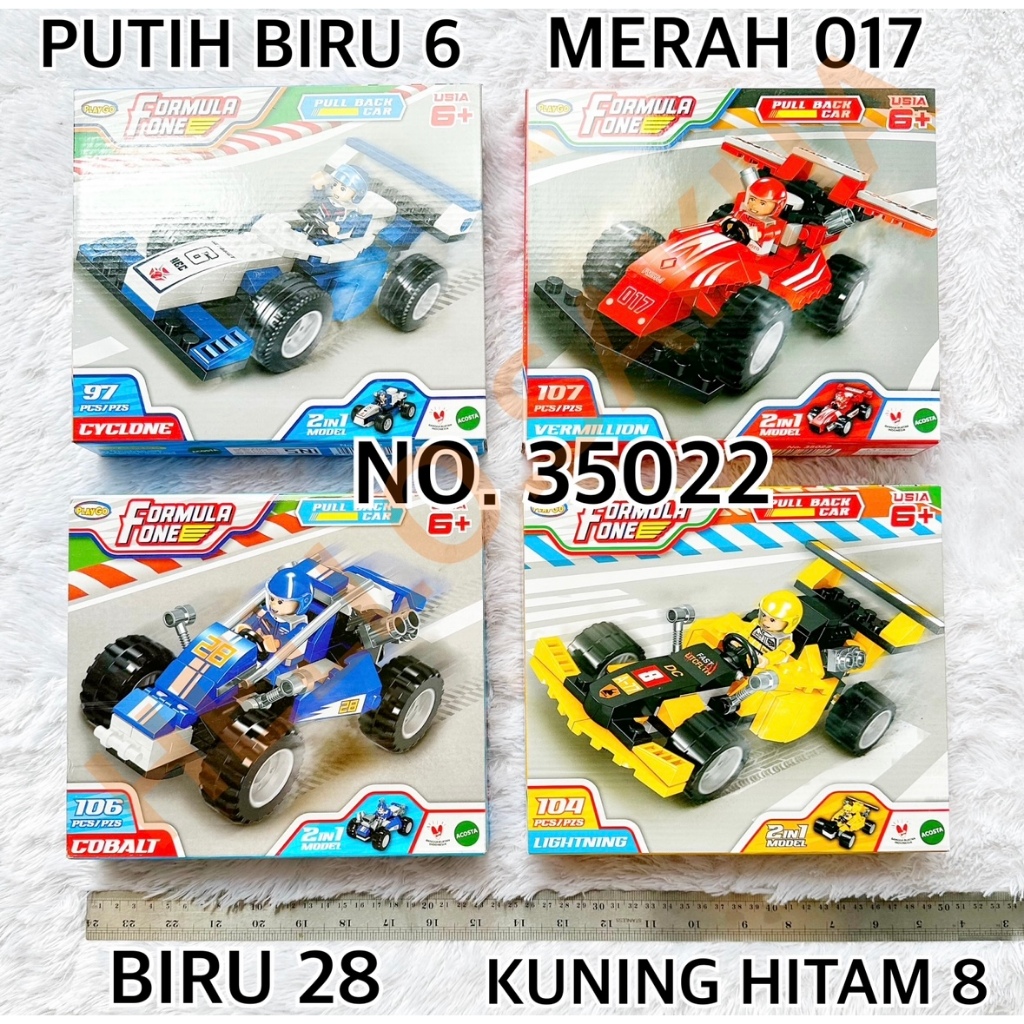 Jual MAINAN NO. 35022 FORMULA ONE F1 MOBIL BALAP MOBILAN RACING CAR ...
