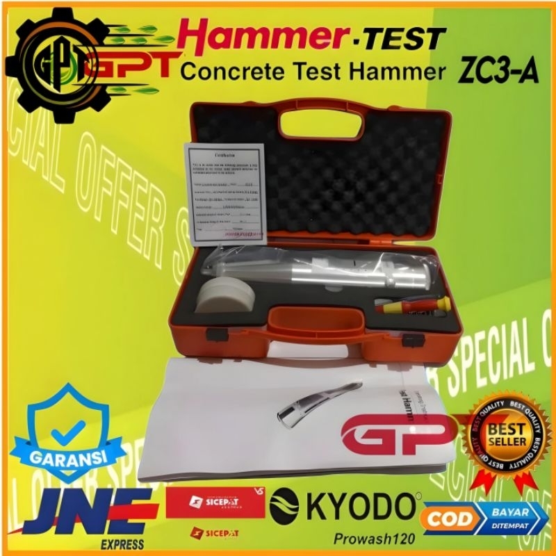 Jual Hammer test beton ZC3-A Alat Cek kekerasan/Kekuatan beton | Shopee ...