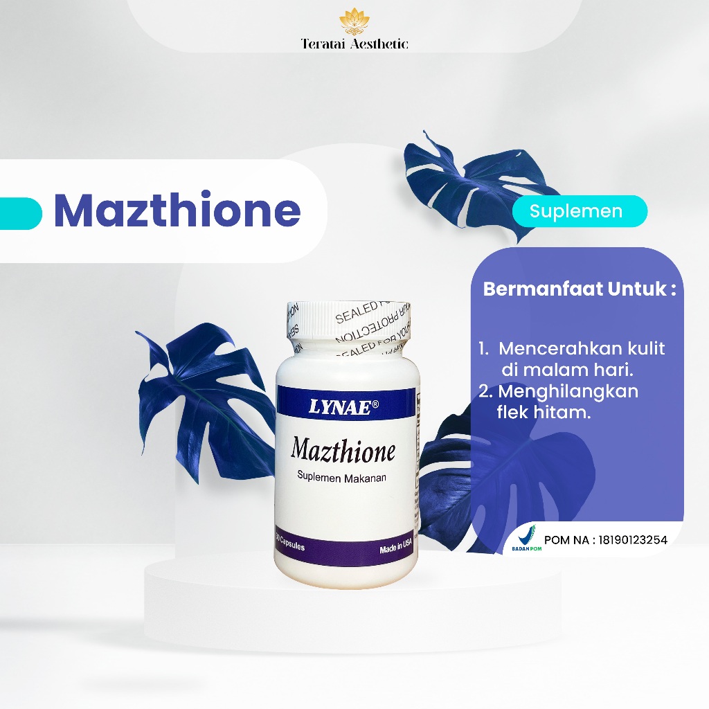 Jual Mazthione (Suplemen Kesehatan Pencerah Kulit) | Shopee Indonesia
