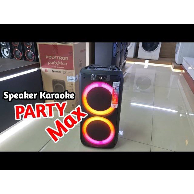 Jual Polytron Party Speaker Bluetooth Karaoke (Sudah Termasuk 1 Mic ...