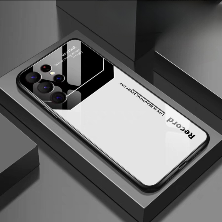 Jual SAMSUNG S23 ultra casing silikon case tempered glass fashion back ...