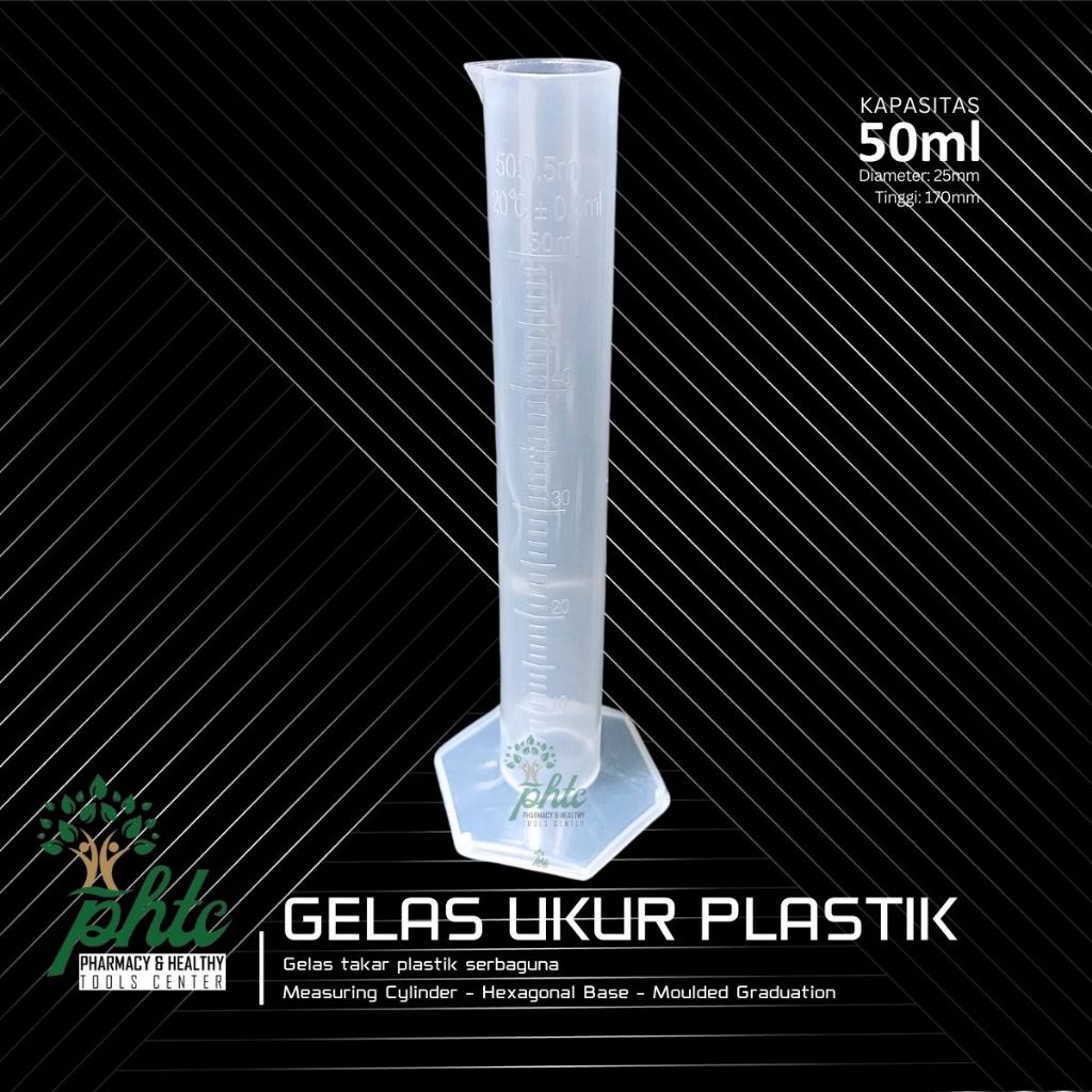 Jual Gelas Ukur Plastik l measuring Cylinder Graduation / Gelas Ukur ...