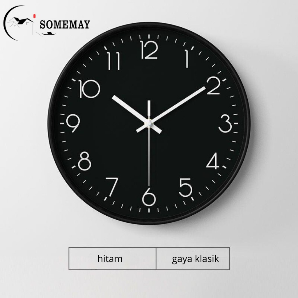Jual SOMEMAY Jam Dinding M19/ Jam dinding aesthetic diameter 30 cm/ Jam ...