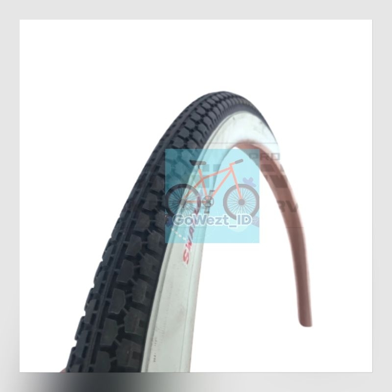 Jual Ban Luar Sepeda Ukuran 26 x 1.75 Swallow S-141 Hitam Putih Mini MTB Gunung | High Quality ...
