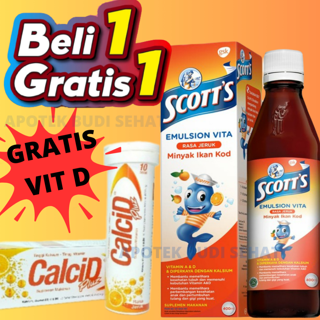 Jual Scott emulsion Vita Scott's Emulsion Vita 400 mL Vitamin Anak ...