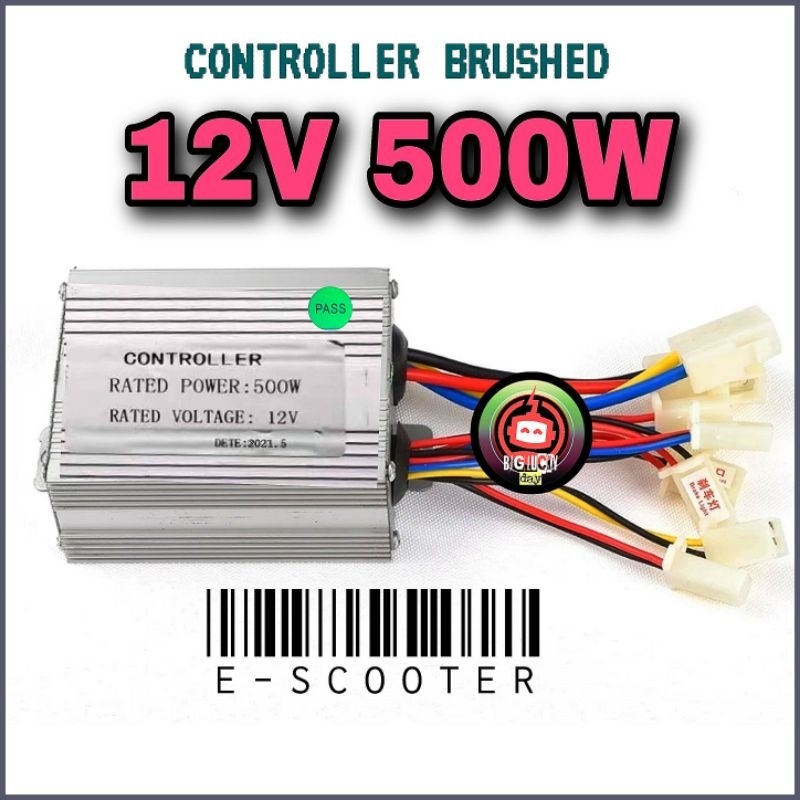 Jual CONTROLLER 12V 500W BRUSHED KONTROLER SCOOTER LISTRIK 12VOLT ...