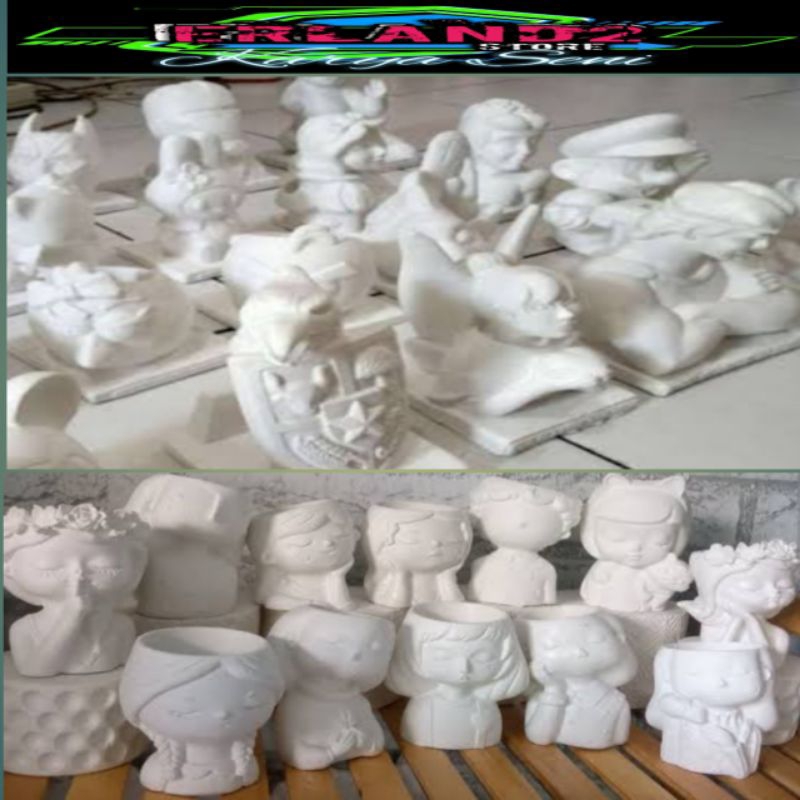 Jual prakarya dari gypsum paket bahan cetakan serat fiber | Shopee ...