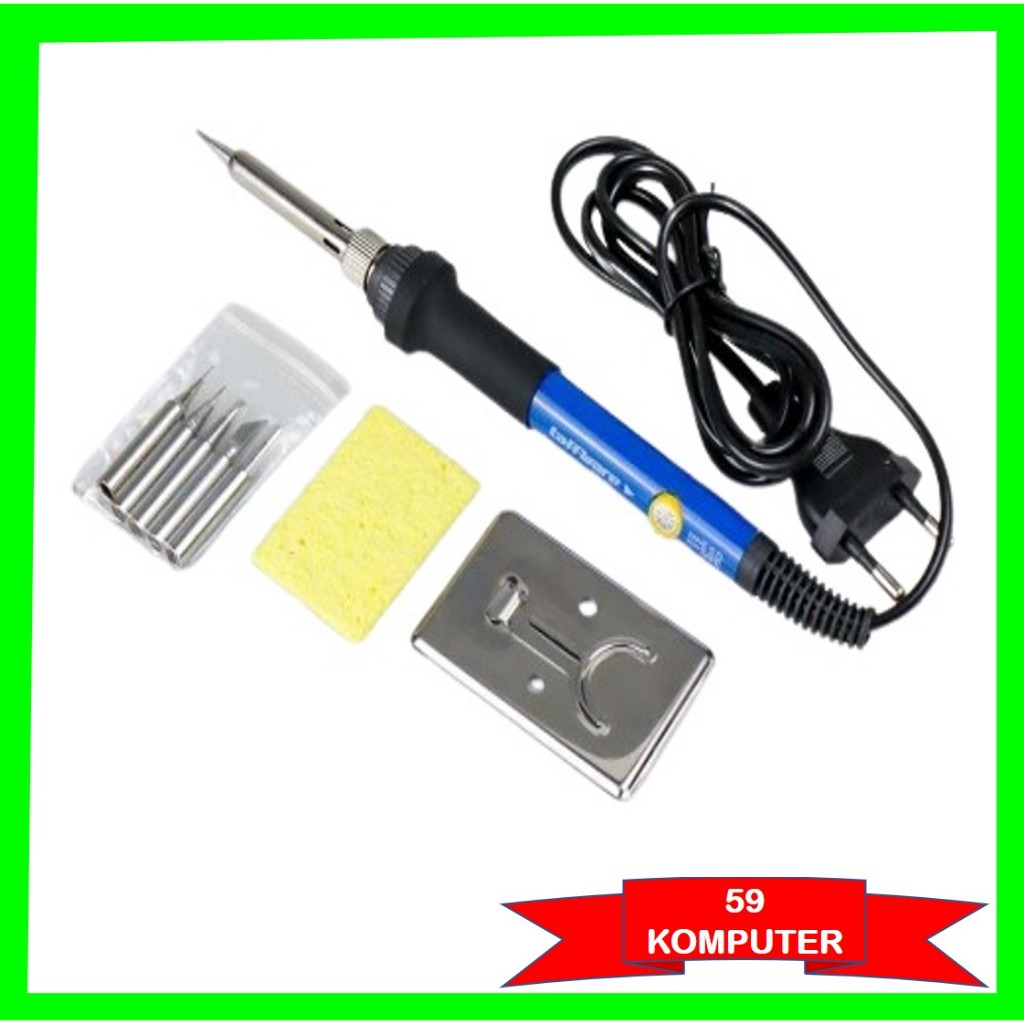 Jual Solder Listrik 60 Watt Full Set Lengkap Murah Solder Listrik Super ...