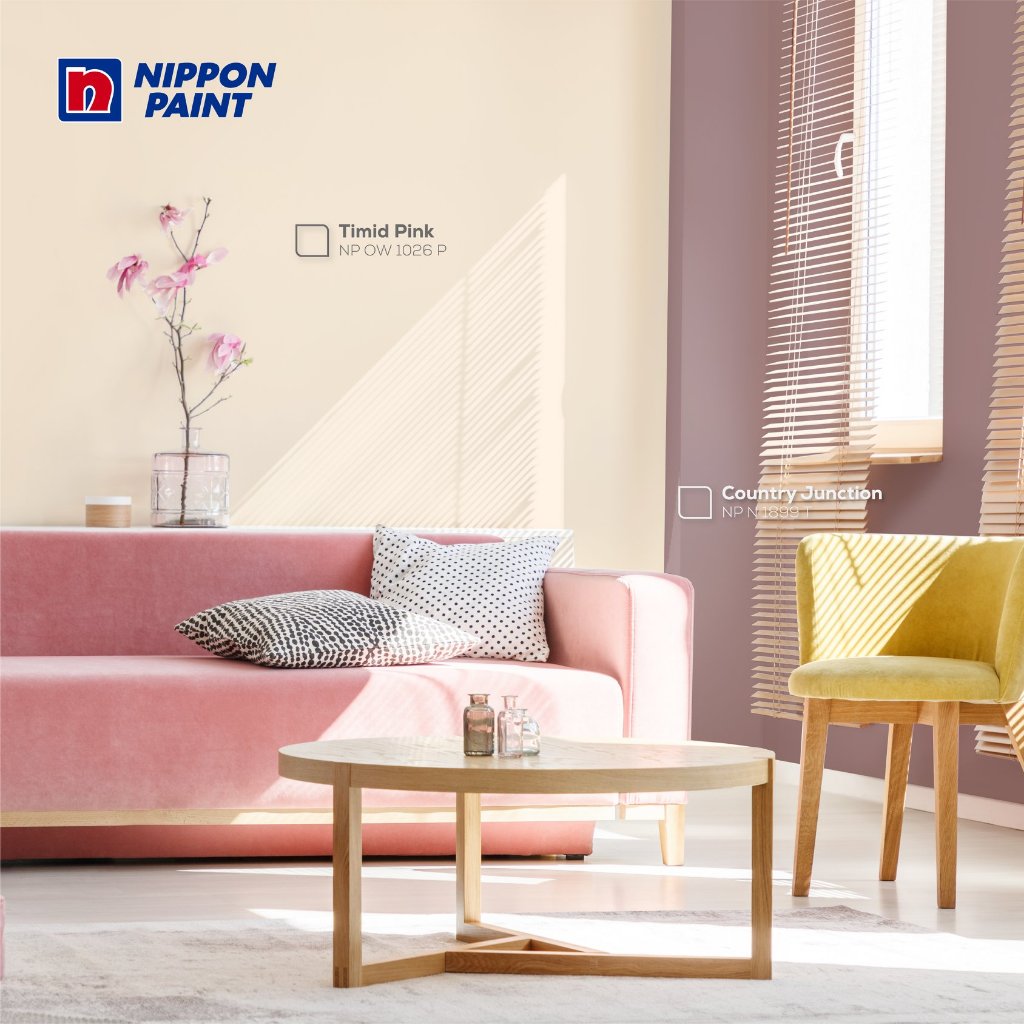 Jual CAT TEMBOK INTERIOR DAN EKSTERIOR NIPPON PAINT - TIMID PINK ...