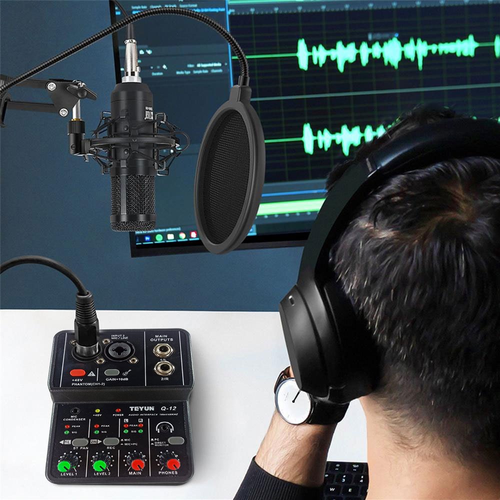 Jual Teyun Q-12 Sound Card 4 Channel 48V Power Stereo Untuk Komputer ...