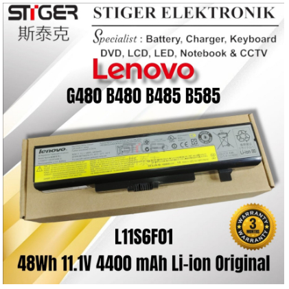 Jual BATERAI BATRE BATTERY LAPTOP LENOVO G480 B480 B485 B585 ORIGINAL ...