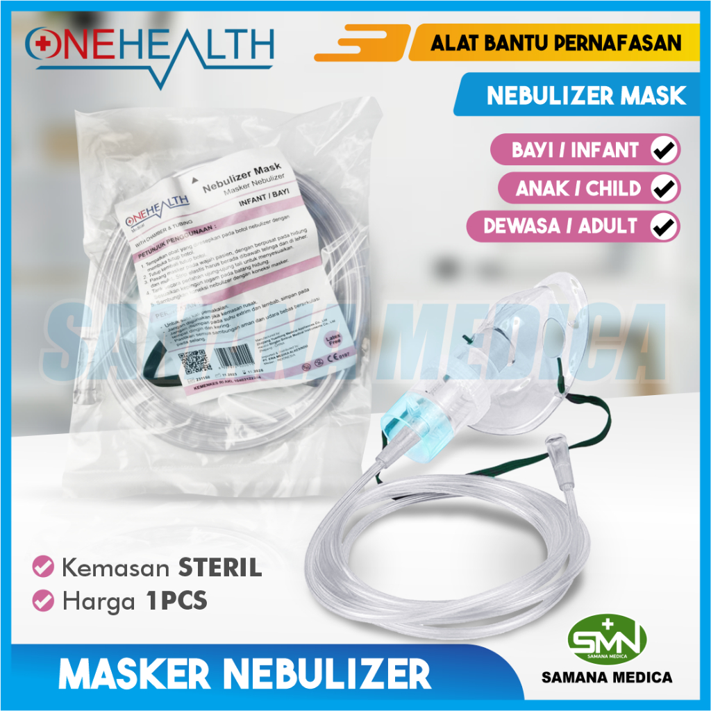 Jual Masker Nebulizer Nebul ONEHEALTH Dewasa / Anak / Bayi - Masker ...