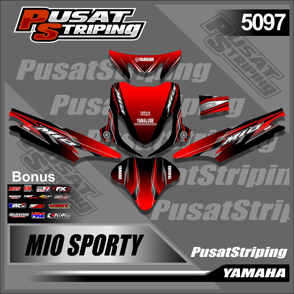 Jual Decal Motor MIO Sporty Fullbody- Sticker Motor terbaru NEW Desain ...
