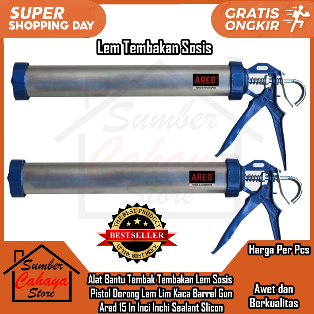 Jual Alat Bantu Tembak Tembakan Lem Sosis Pistol Dorong Lem Lim Kaca ...