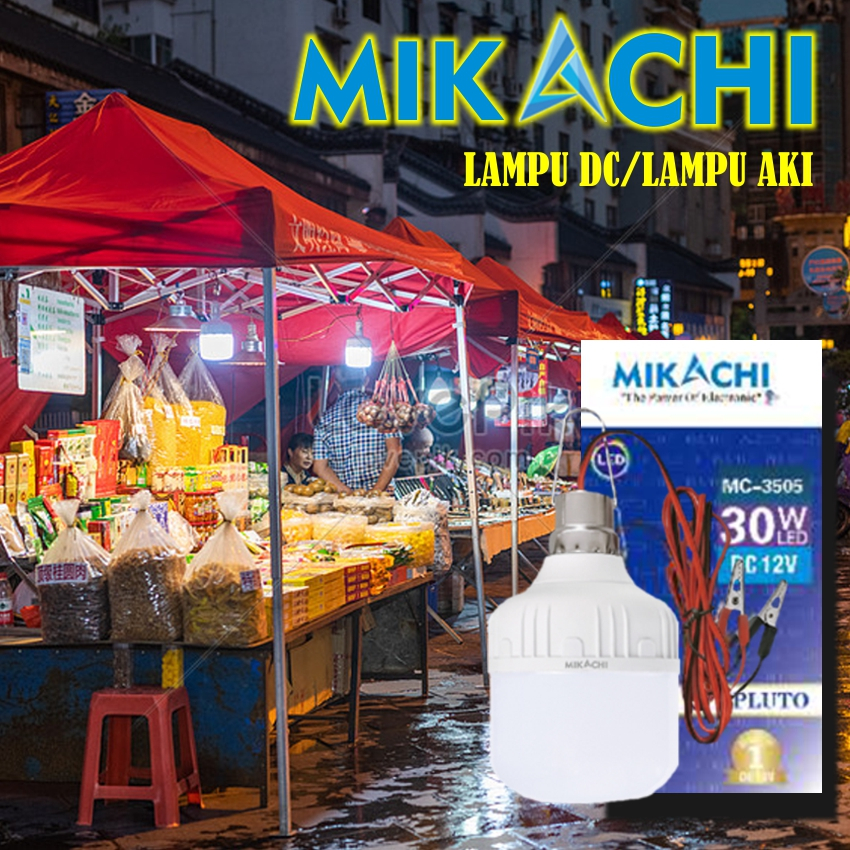 Jual Lampu Bohlam Led DC 5W,10W,15W,18W,20W,30W / Lampu Aki MIKACHI ...