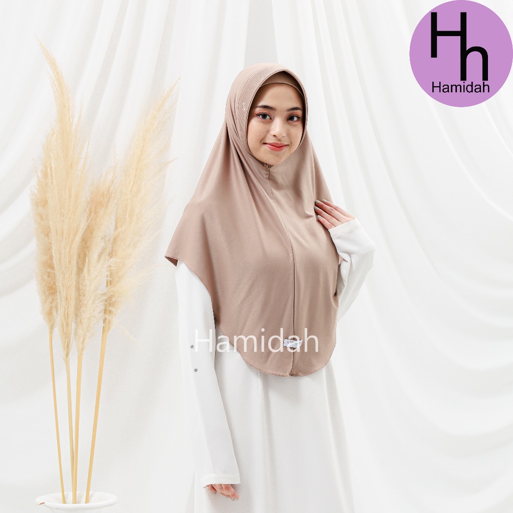 Jual Hamidah - Hijab Adeeva Bergo size L Hamidah/Bergo Hamidah Pad Panjang | Shopee Indonesia