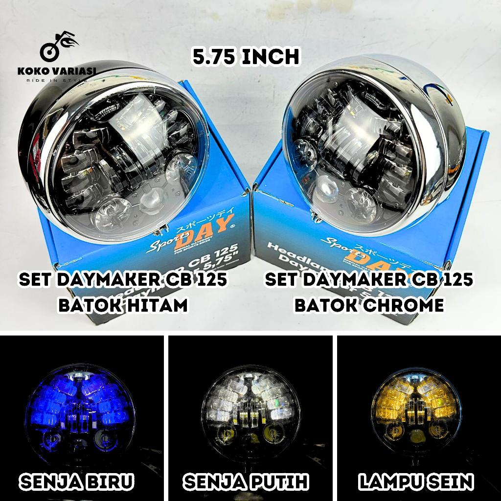 Jual DAYMAKER CB 125 LAMPU DAYMAKER 16 LED 5,75 INCH LAMPU KOTA PUTIH ...
