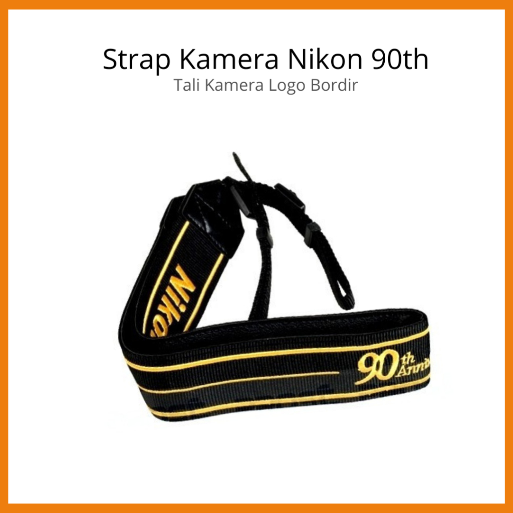 Jual Strap Kamera Nikon Edisi 90th Anniversary - Tali Kamera Logo ...