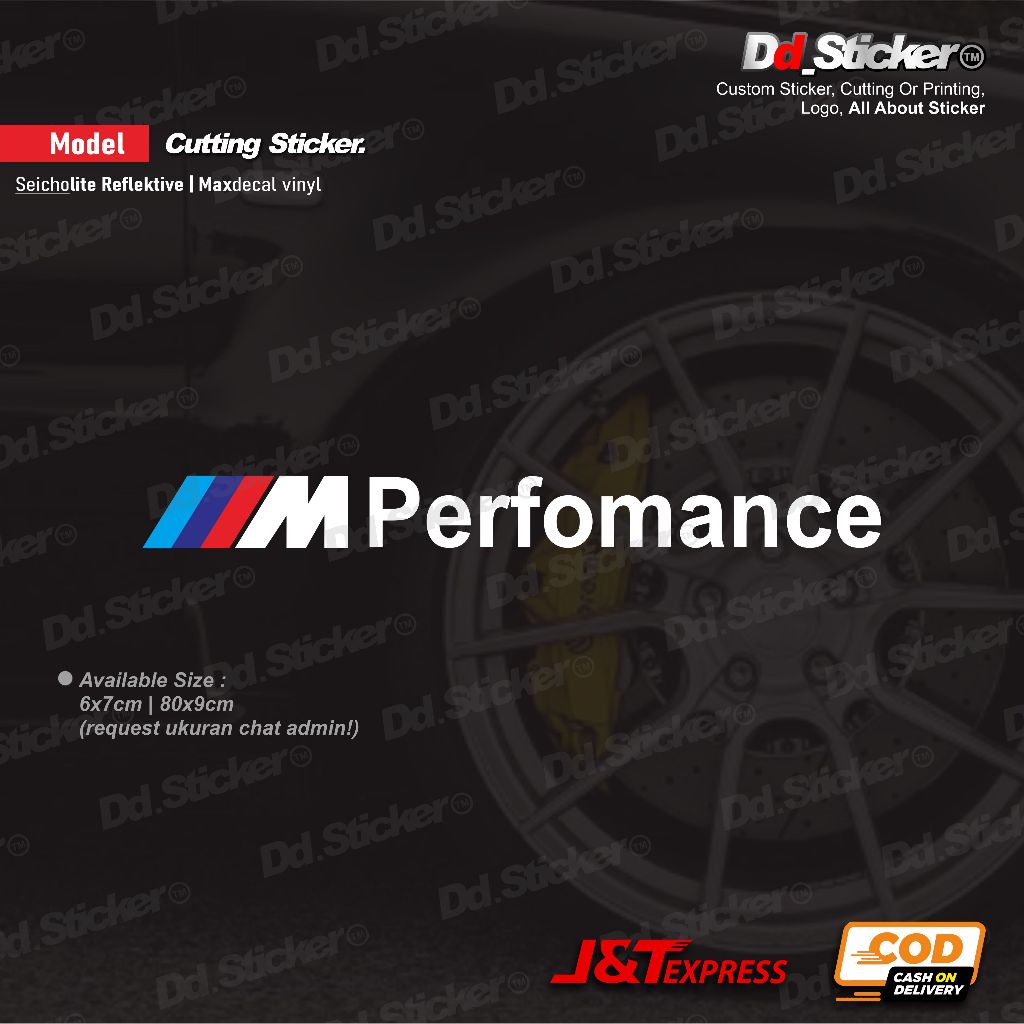 Jual Sticker BMW M3 Perfomance (cutting sticker) kaca mobil | Shopee ...