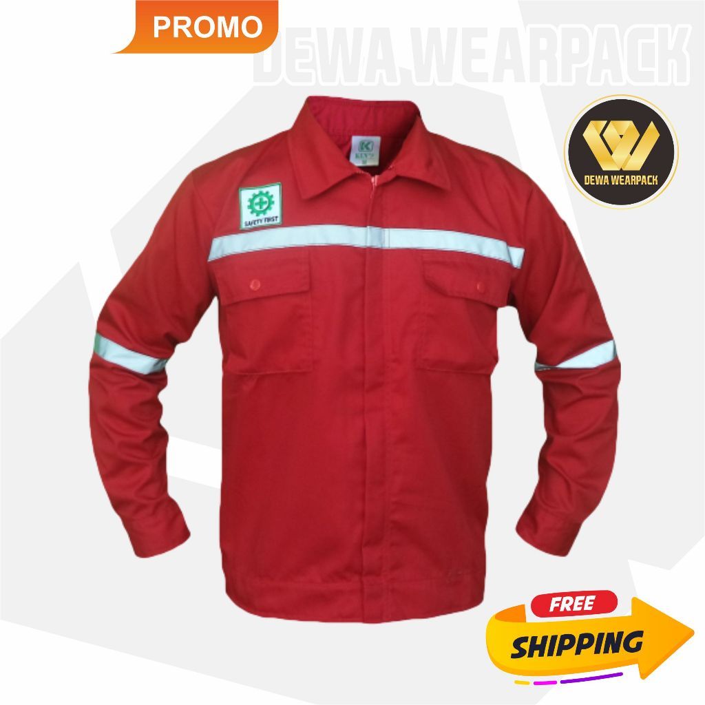 Jual Dewa Wearpack Atasan Kemeja Safety Baju Sefty Lengan Panjang ...