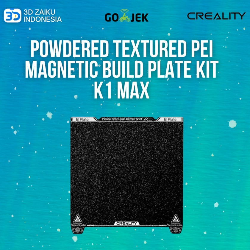 Jual Creality K1 MAX Powdered Textured PEI Magnetic Build Plate Kit ... Jual Creality K1 MAX Powdered Textured PEI Magnetic Build Plate Kit ...