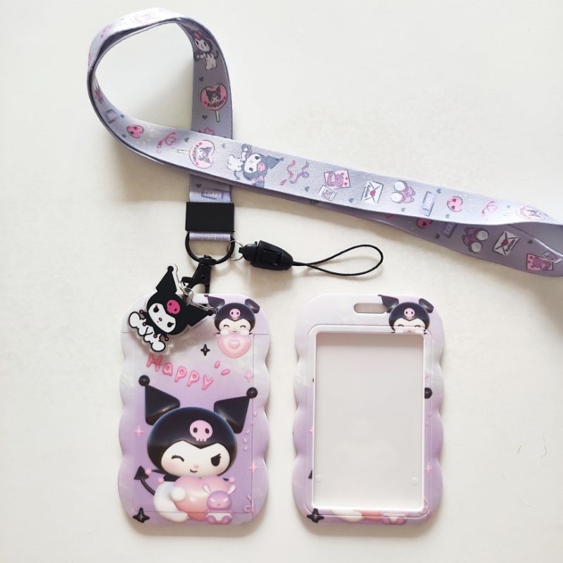 Jual Cute Sanrio Mascot ID Card Holder Name Tag Lanyard / Kalung Wadah ...