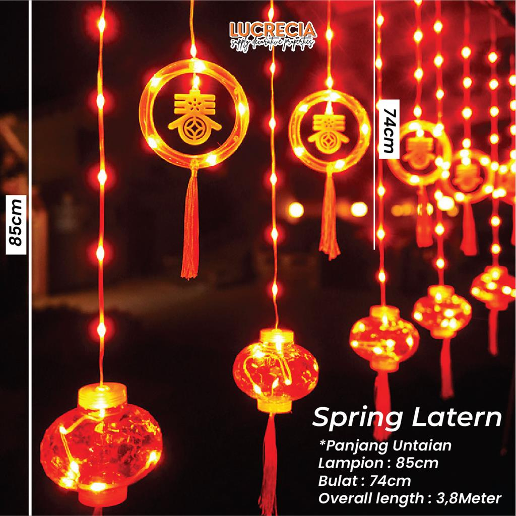 Jual Lampu Hias Led Tirai Lampion Fu Tahun Baru China Imlek CNY ...