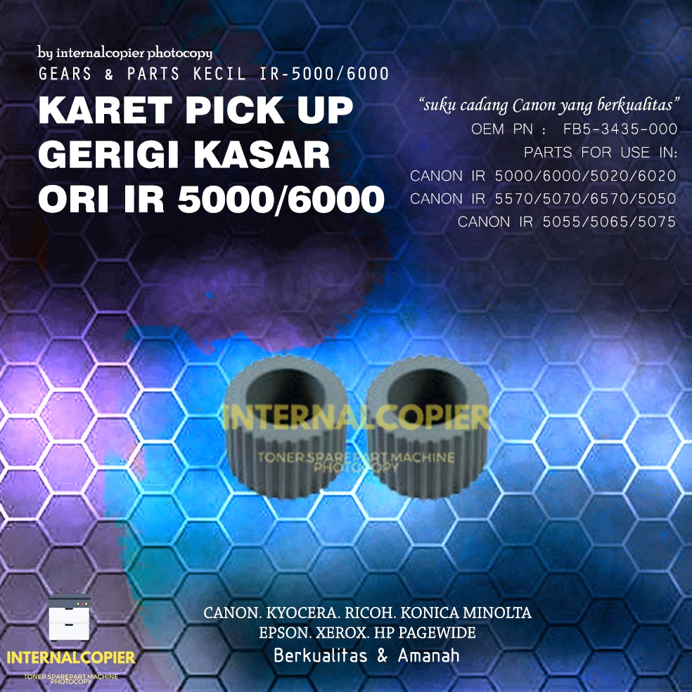 Jual Karet Pick Up Penarik Kertas Gerigi Kasar Canon IR 5000 6000 5020 6020 5570 5070 6570 5050 ...