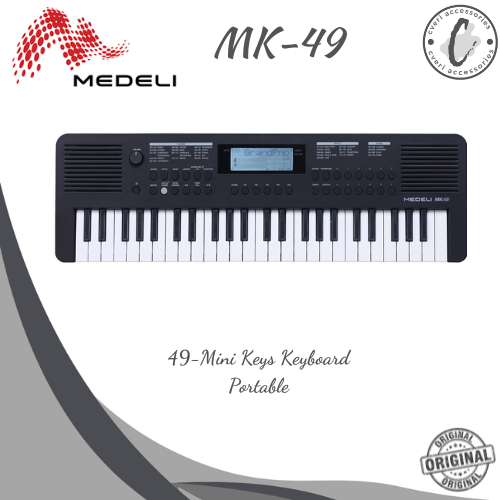 Jual Medeli MK49 49-Key Mini Keyboard Portable Original MK-49 Keyboard Pemula | Shopee Indonesia