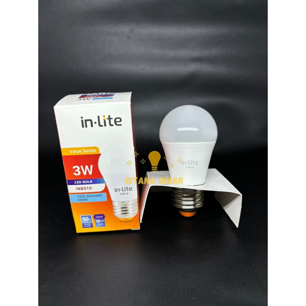Jual Lampu LED InLite Bulb Value 3Watt 3 W 3W 3 Wt bohlam LED IN LITE INB010 lampu LED murah ...